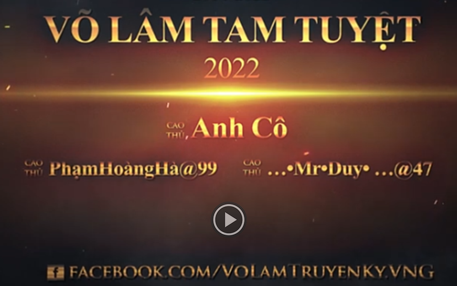 Vltk Công Thành Chiến Game Kiếm Hiệp Kết Quả Các Giải Đấu Trường Của