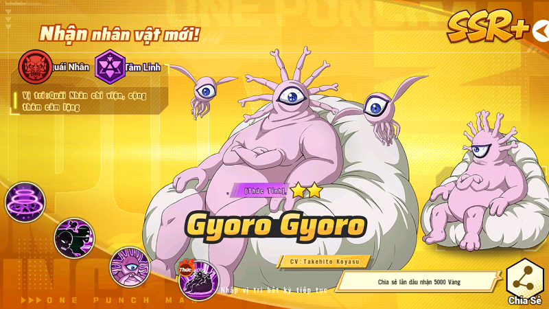 Tướng SSR+ [Thức Tỉnh] Gyoro Gyoro:Game mobile bản quyền Anime One ...