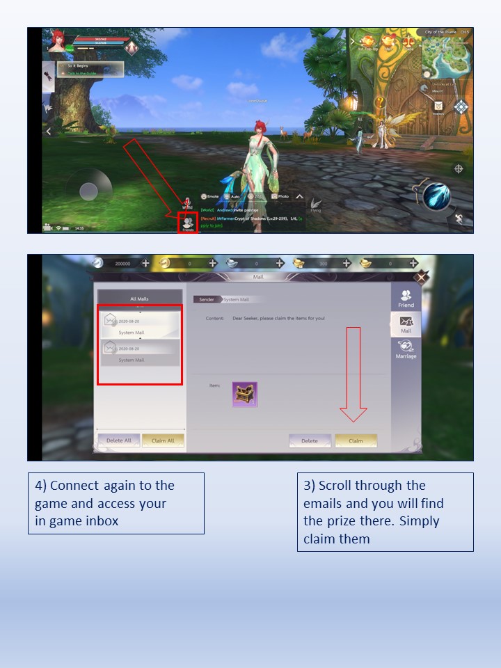 News update | Perfect World:GUIDELINE TO CLAIM YOUR ITEMS USING PRE ...